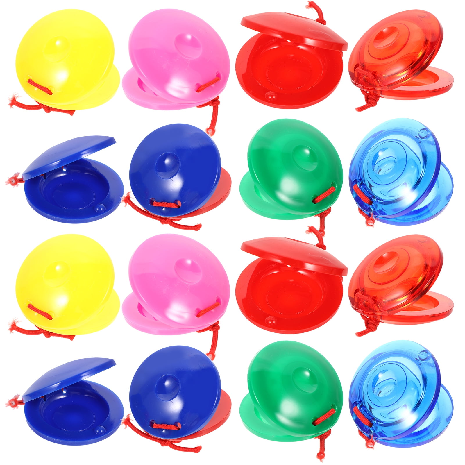 MUSICUBE Castanets For Kids 24 Pcs Plastic Finger Castanets HandHeld ...