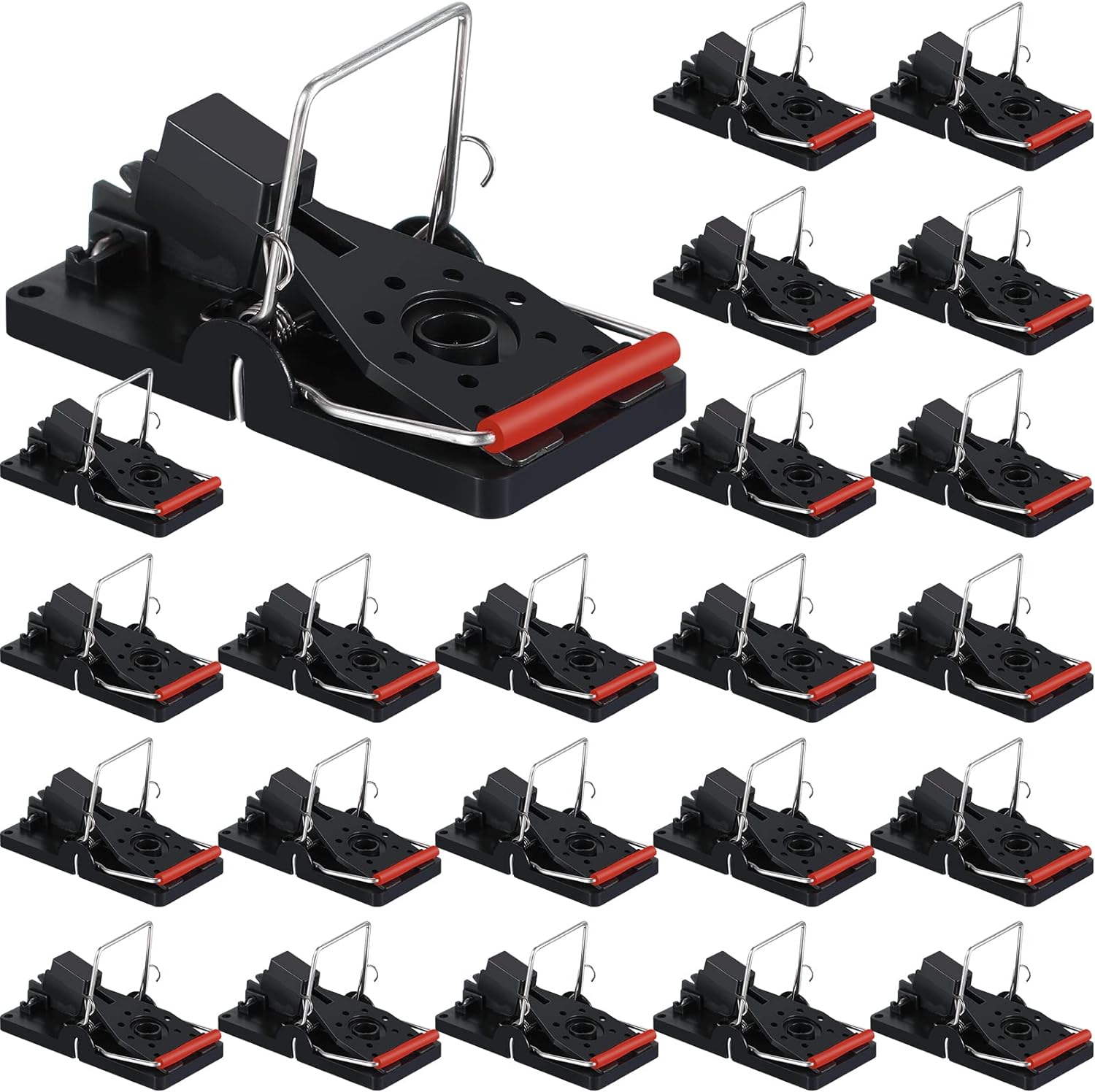 24 Pcs Plastic Mouse Rat Traps House Indoor Quick Effective Safe for ...