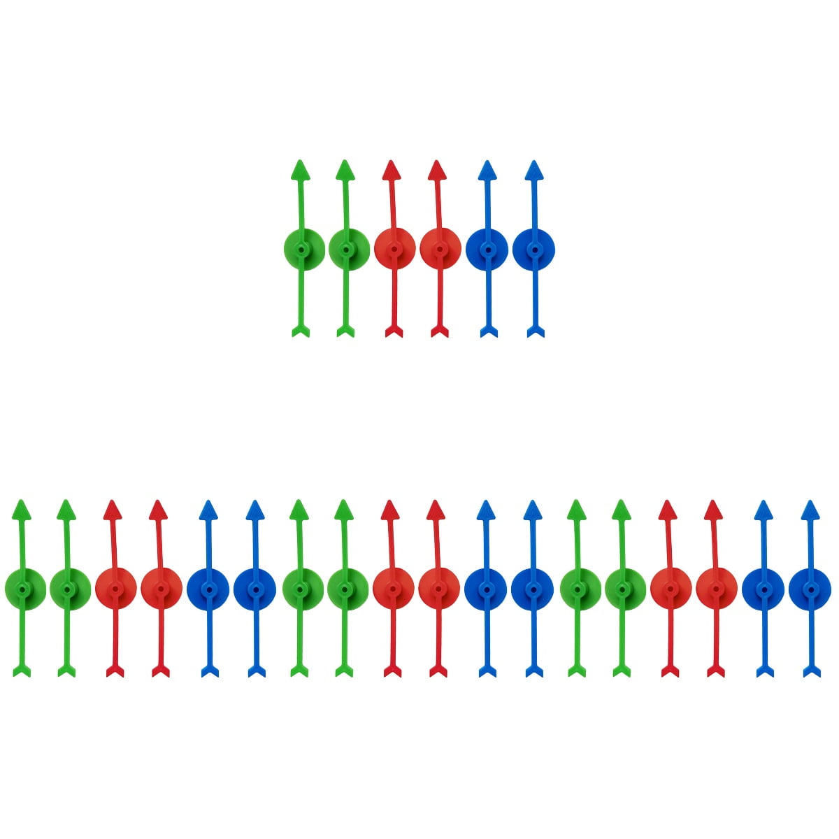 24 Pcs Plastic The House Party Toy Rotating Pointer Parent-child ...