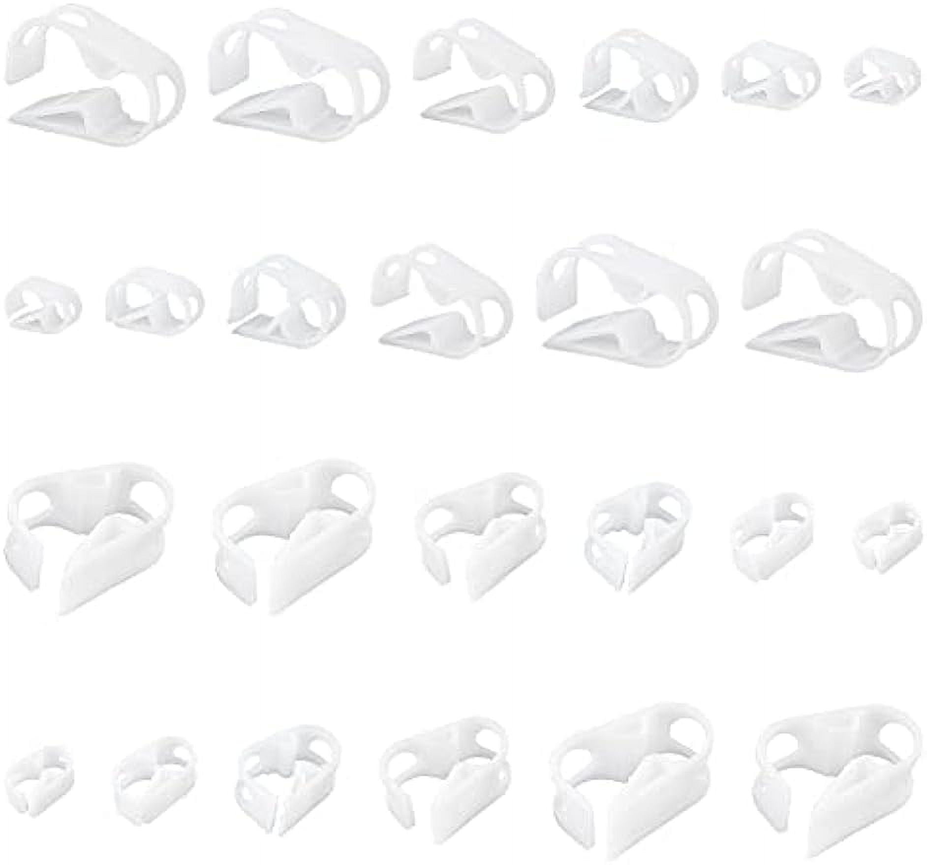 24 Pcs Plastic Tubing Clamps 6 Size Adjustable Tube Clamps Shut Off ...