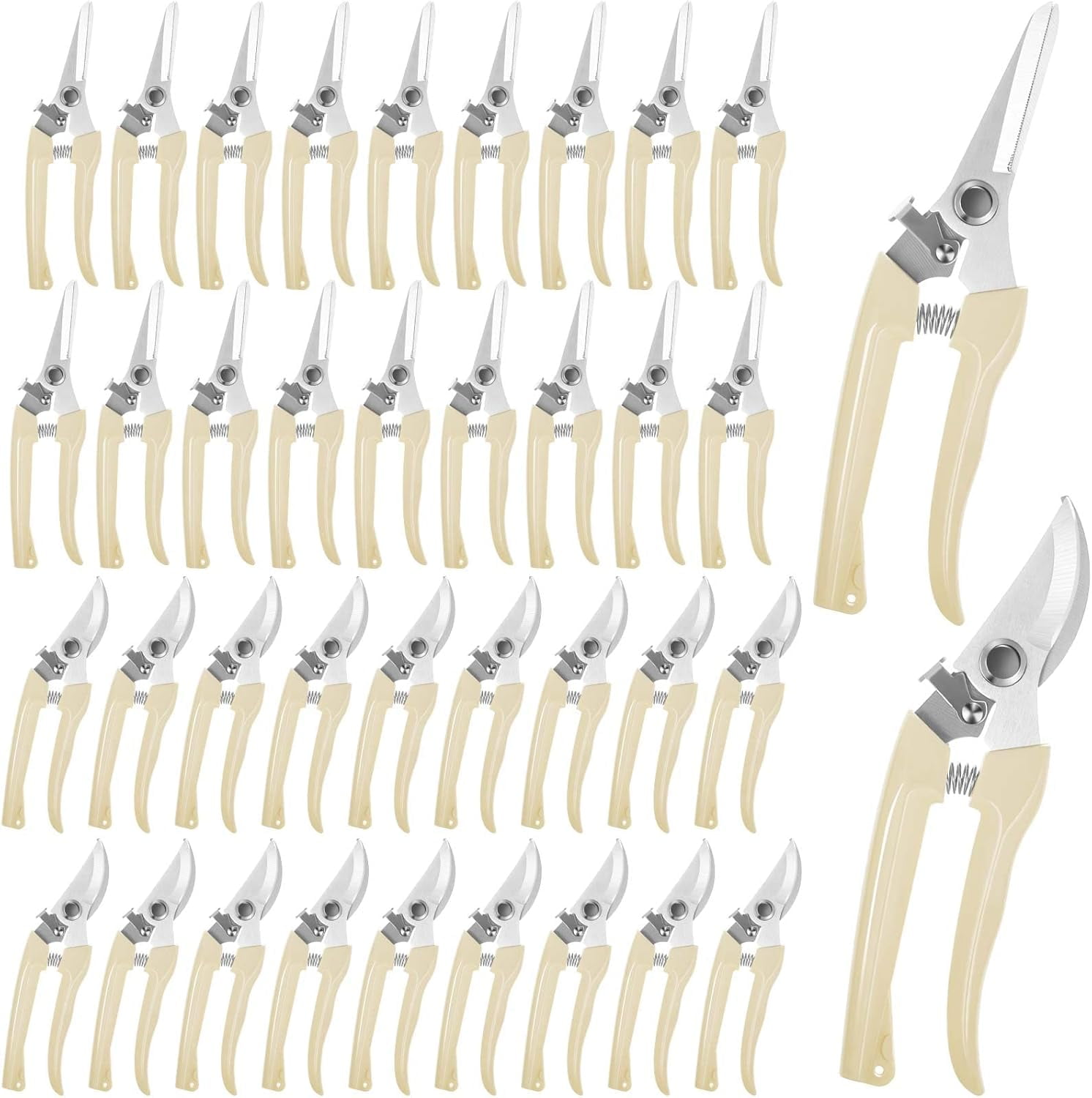 24 Pcs Pruning Shears for Plants Bypass Pruner Tip Garden Scissors Heavy Duty Flower Clippers ...