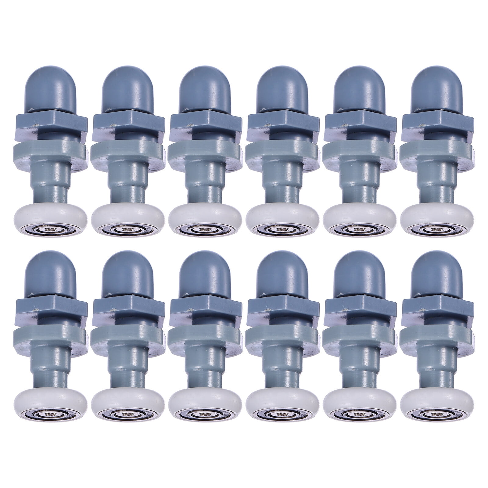 24 Pcs Pulley Glass Shower Doors Replacement Rollers Kit Curtain Tieback Hooks Ultra-quiet ...