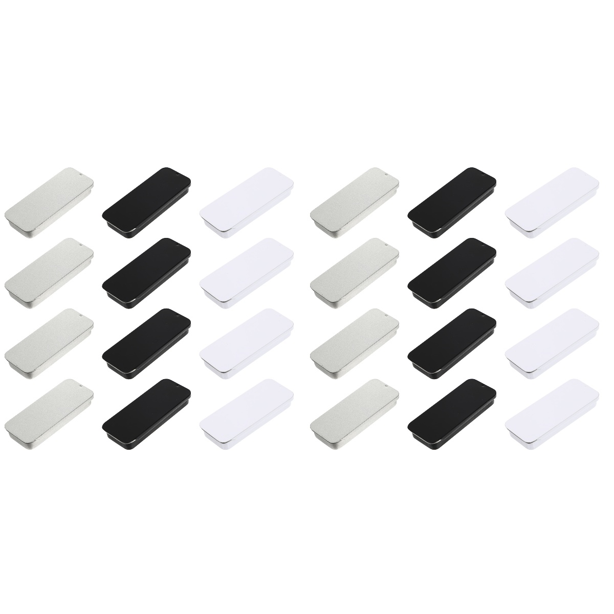 24 Pcs Push-pull Storage Box Case Suitcase Candy Foldable Tinplate ...