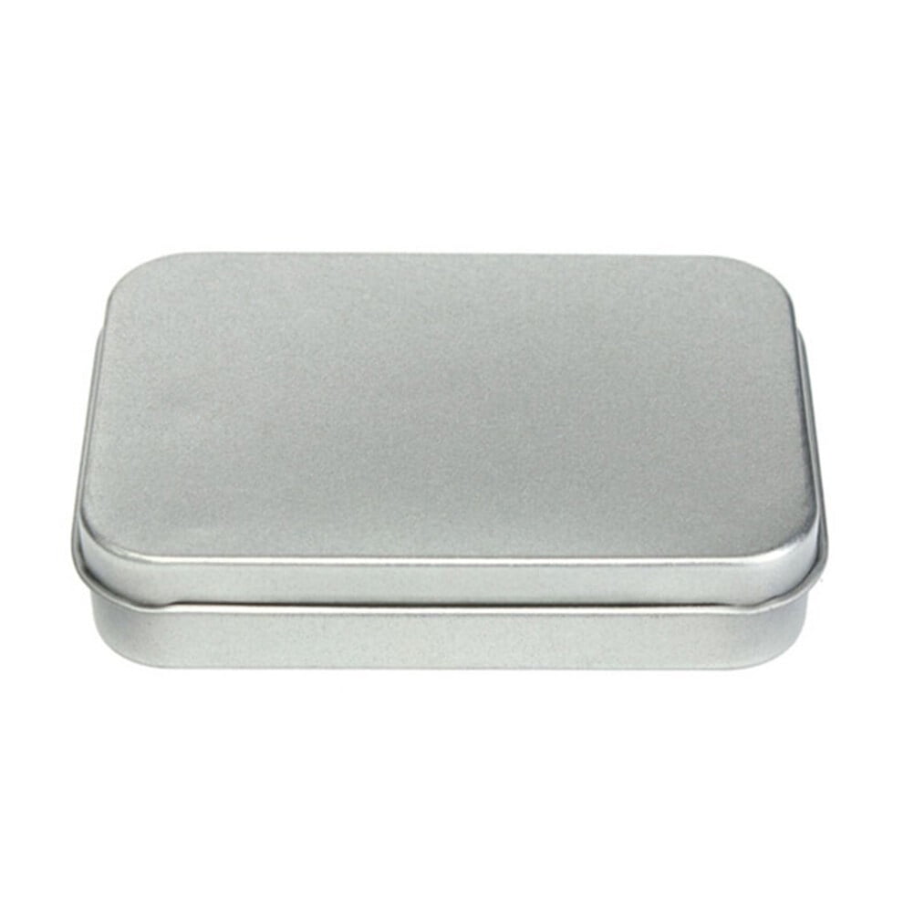 24 Pcs Rectangular Tin Cans Empty Rectangular Tins Mini Rectangular Tin ...