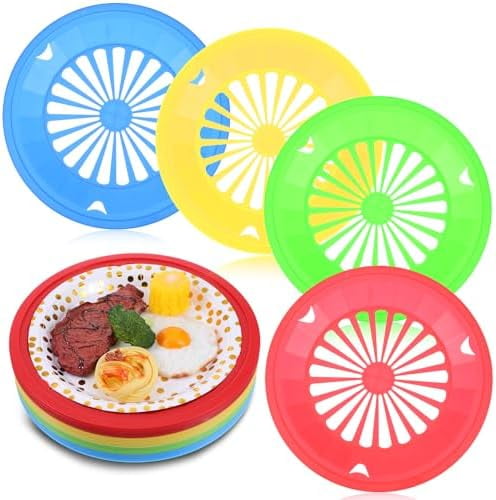 24 Pcs Reusable Plastic Paper Plate Holders, 10 Inch Paper Plate ...
