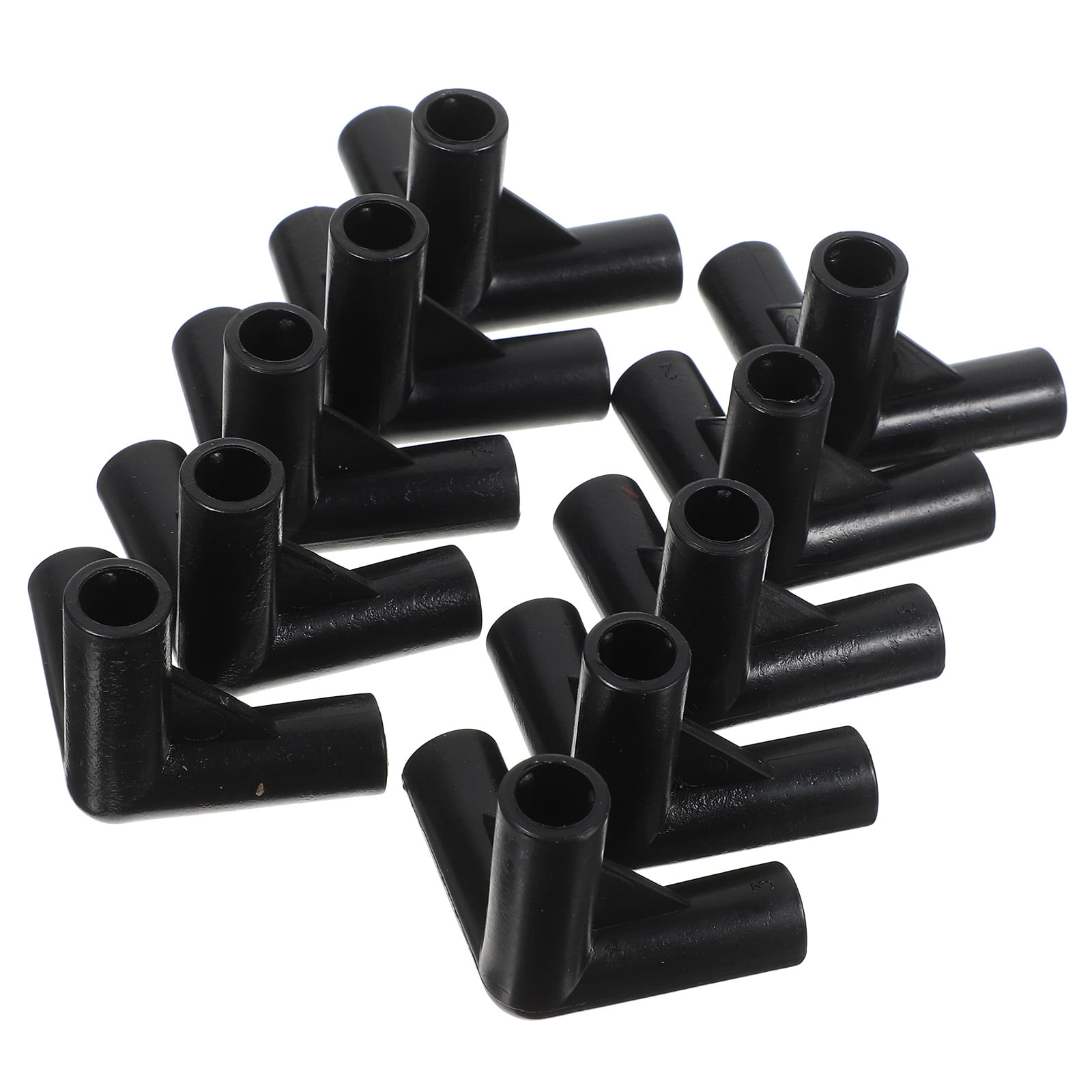 24 Pcs Right Angle Tee Joint Tents 3 Way Tent Pole Connector Tent ...