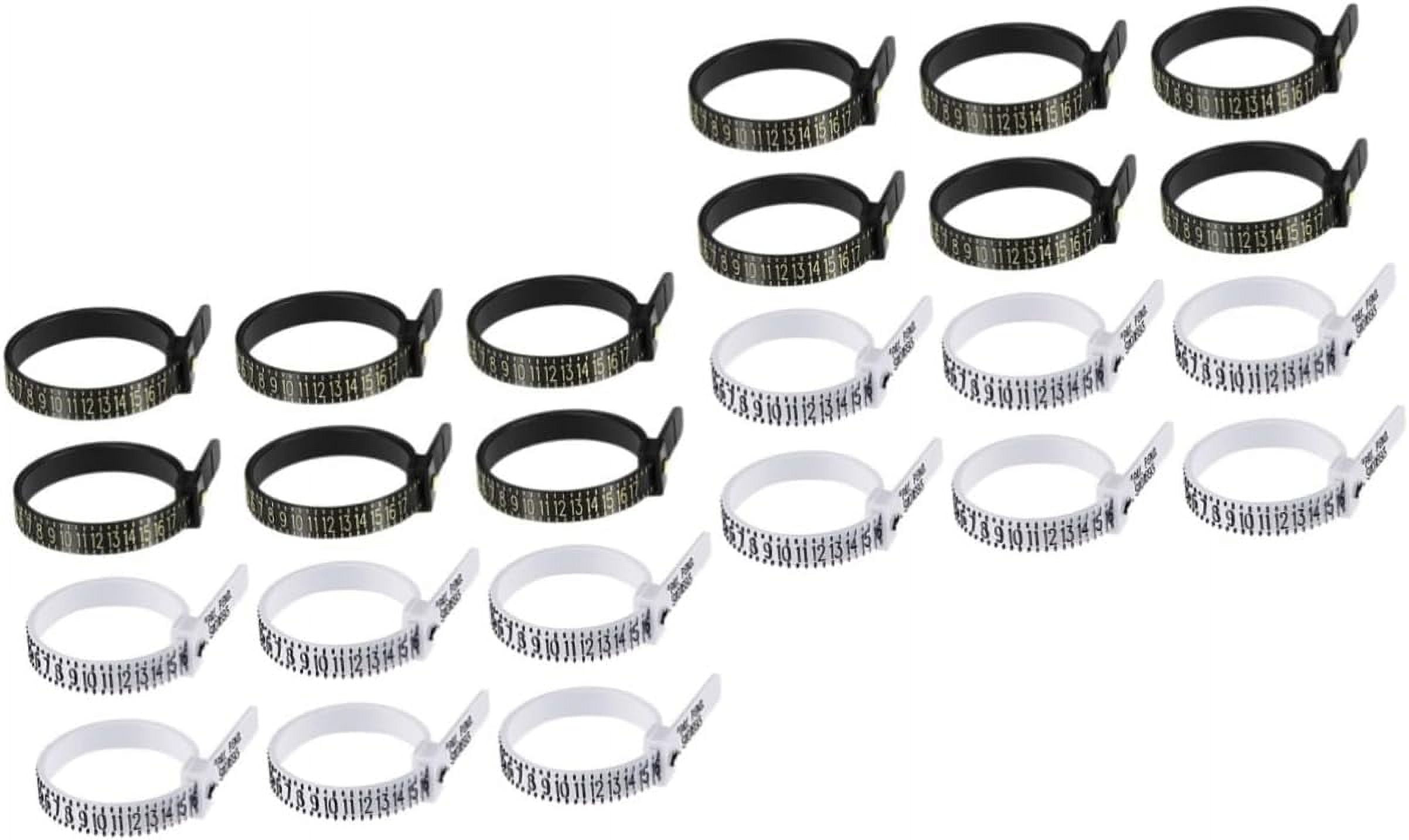 24 Pcs Ring Circumference Measurement Rings Finger Measurer Jewelry ...