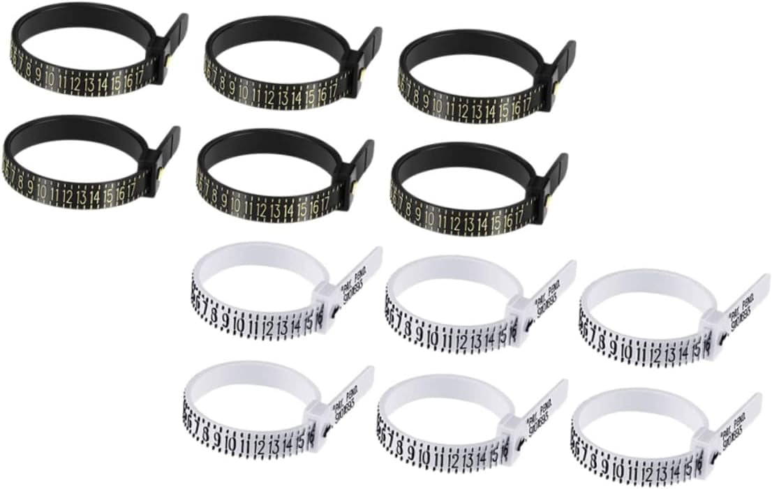 24 Pcs Ring Circumference Measurement Rotary Tool Finger Measurer Ring ...