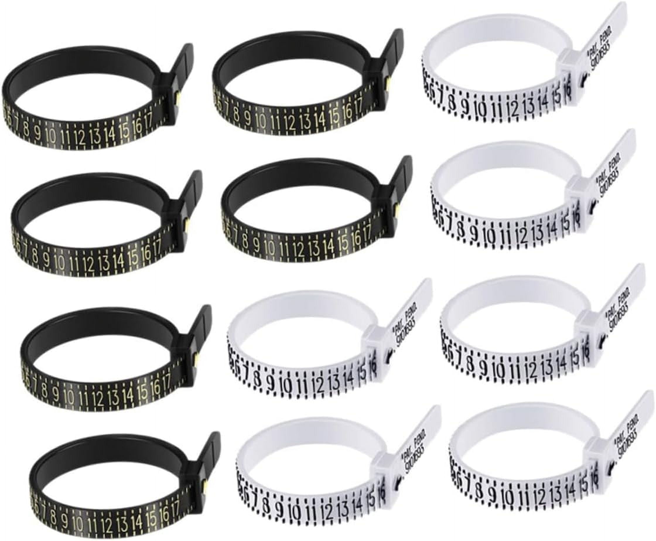24 Pcs Ring Circumference Measurement Tools Portable Ring Gauge Ring ...
