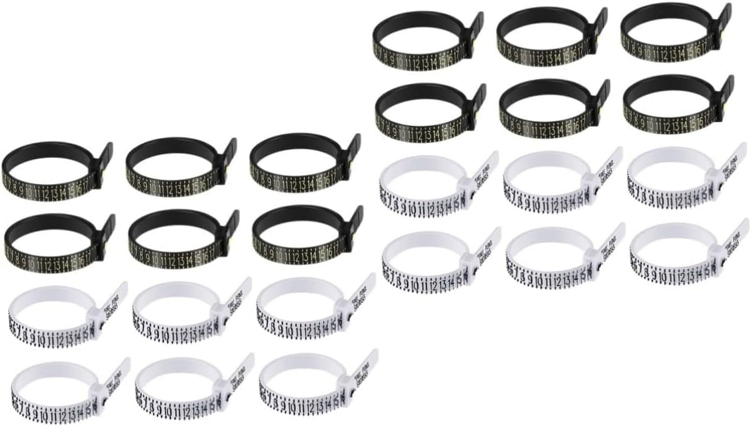 24 Pcs Ring Circumference Measurement Tools Ring Sizer Measuring Tool ...