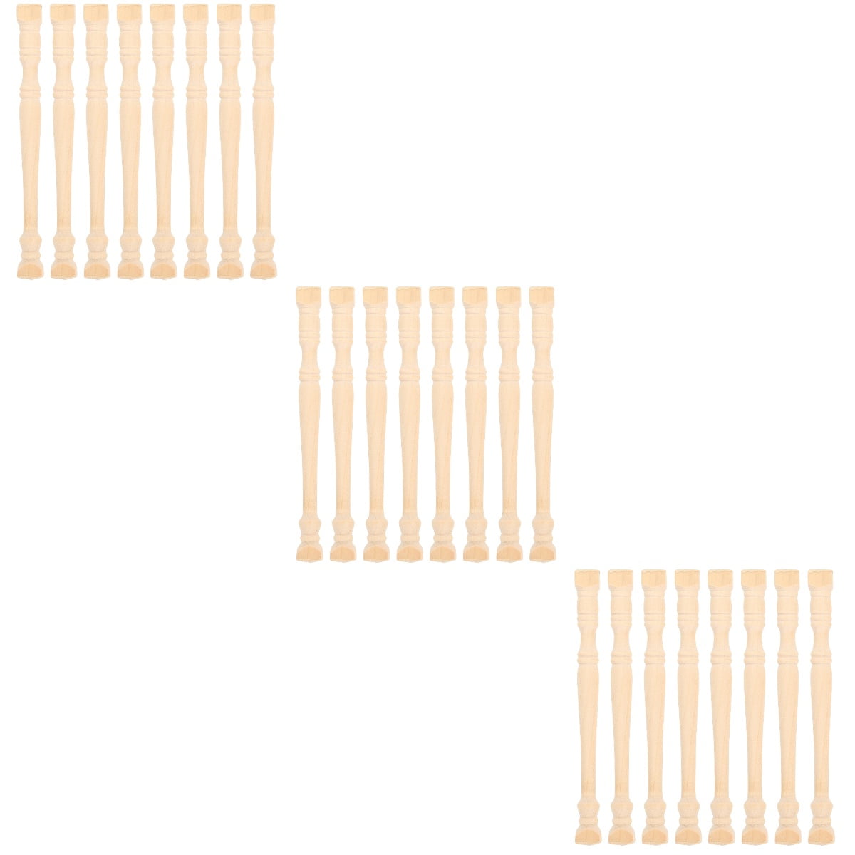 24 Pcs Roman Pillars Decor Miniature Pillar Model Dollhouse Fence Post ...