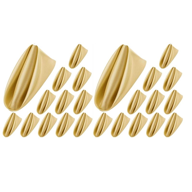 24 Pcs Satin Napkin Square Dinner Napkins Party Napkin Soft Table ...
