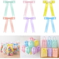 24 Pcs Satin Ribbon Bows 5x7'' Self Adhesive Stick on Premade Satin ...