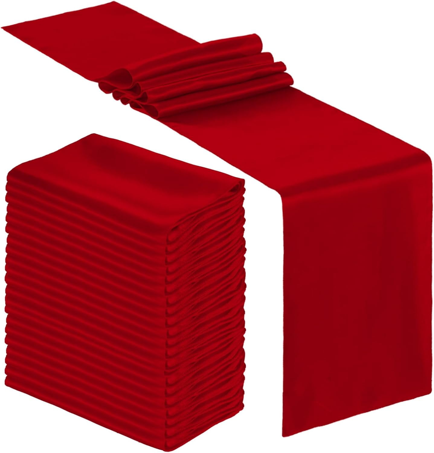 24 Pcs Satin Table Runner Bulk 12 x 108 Inches Long Table Runners ...