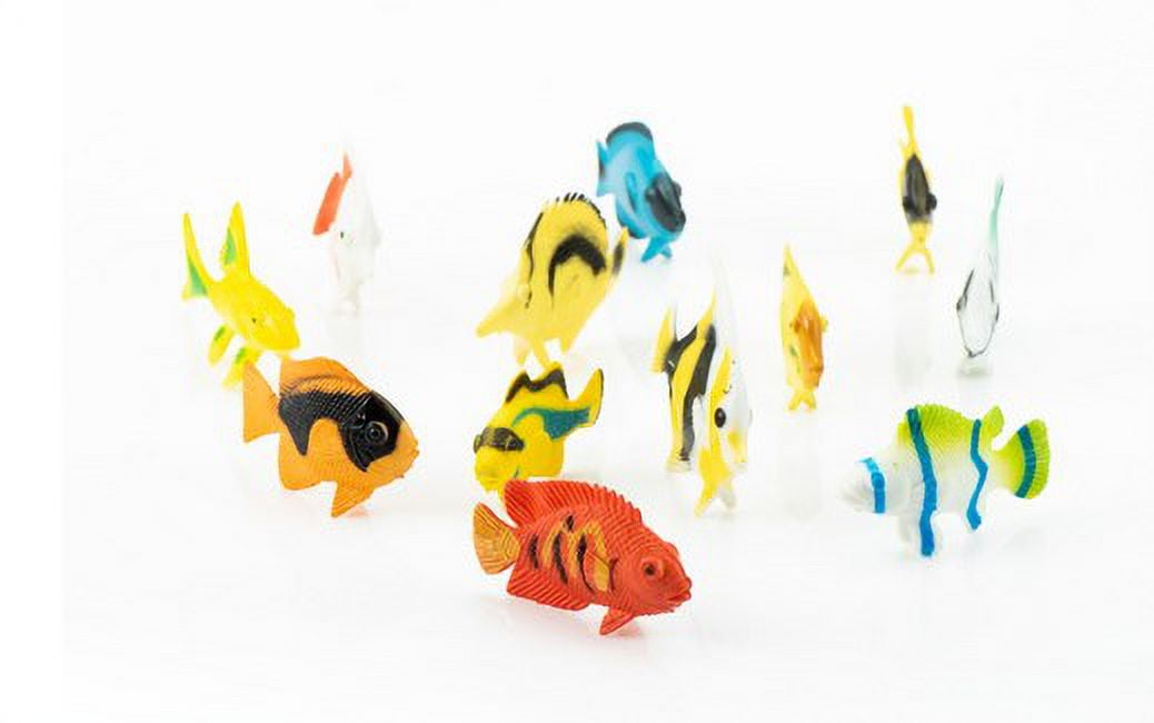 24 Pcs Sea Animal Figures Tropical Fish Models Educational Realistic ...
