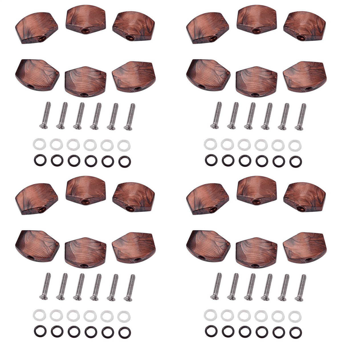 24 Pcs/Set Guitar Tuning Peg Buttons, Tuning Pegs Knobs Machine Heads ...