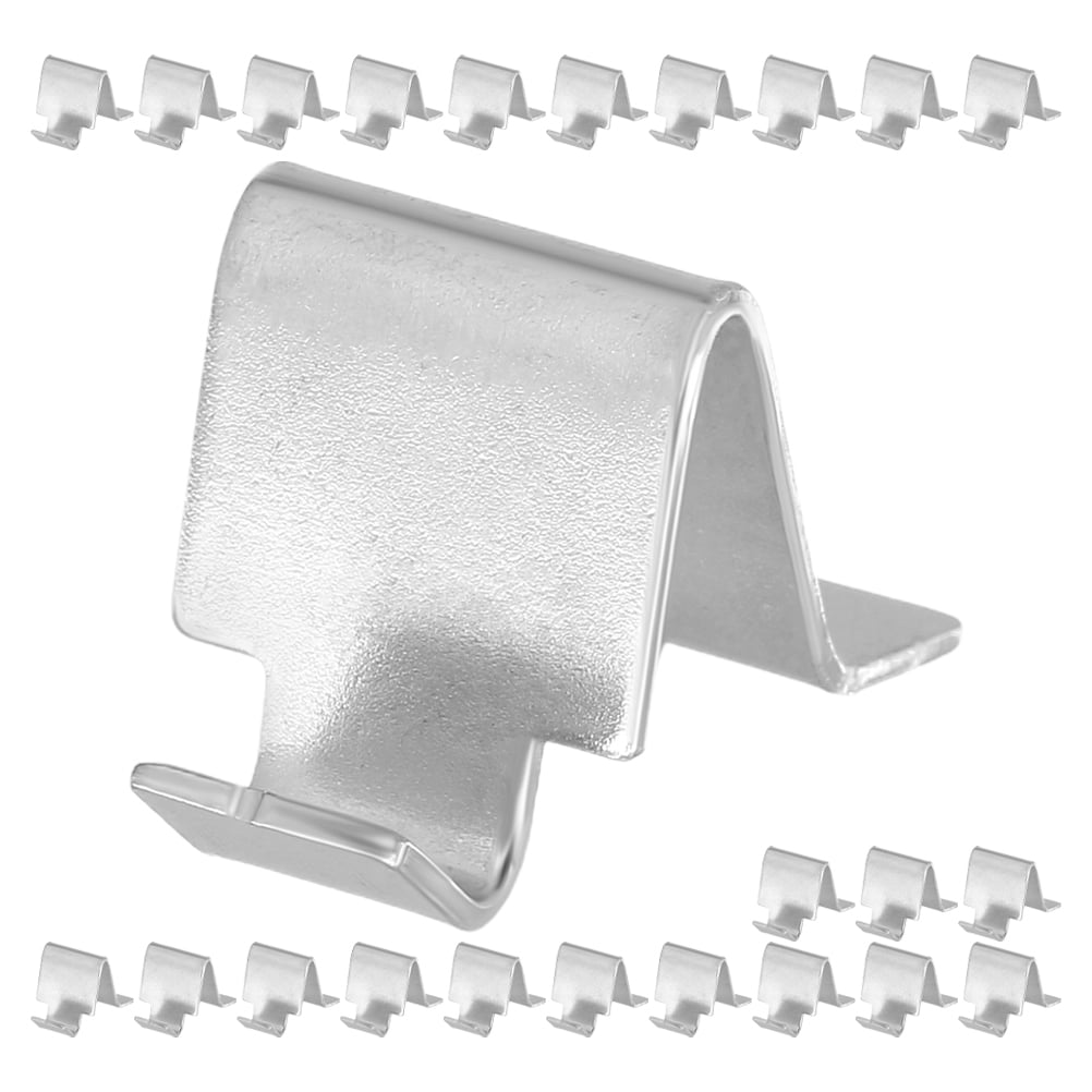24 Pcs Cabinet Shelf Support Clips for Metal Shelving Silver - Walmart.com