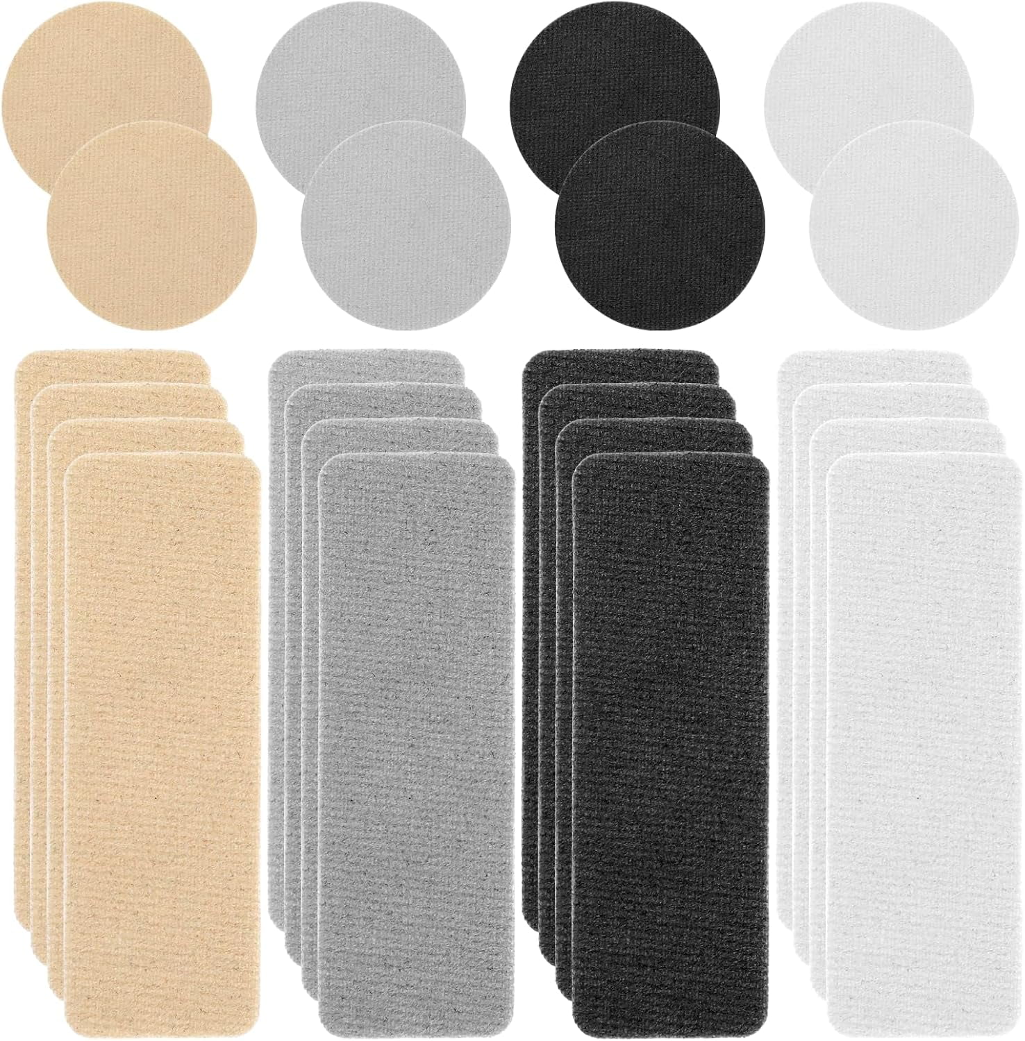 24 Pcs Shoe Patches for Holes, Circle and Square Shape Shoe Hole ...