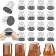 24 Pcs Silicone Chair Leg Floor Protectors & Furniture Sliders for ...