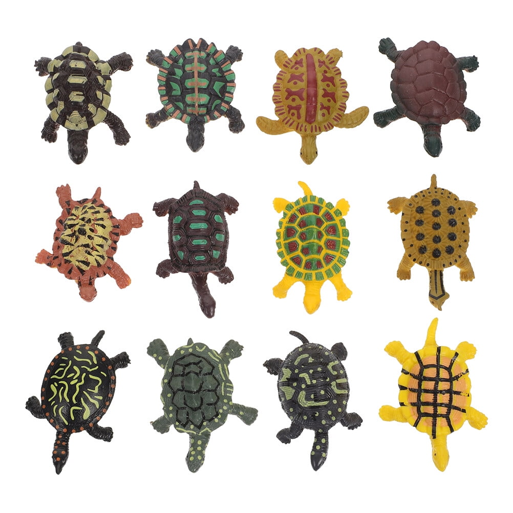 24 Pcs Simulation Turtle Mini Tortoise Figures Garden Ornament Lawn ...