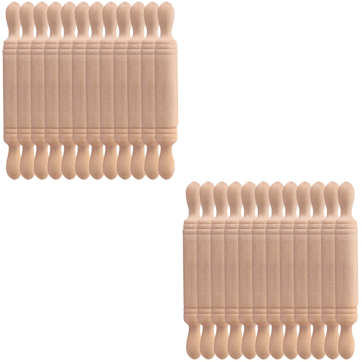 24 Pcs Small Rolling Pin Simulated Mini Rolling Pin Tiny Rolling Pin ...