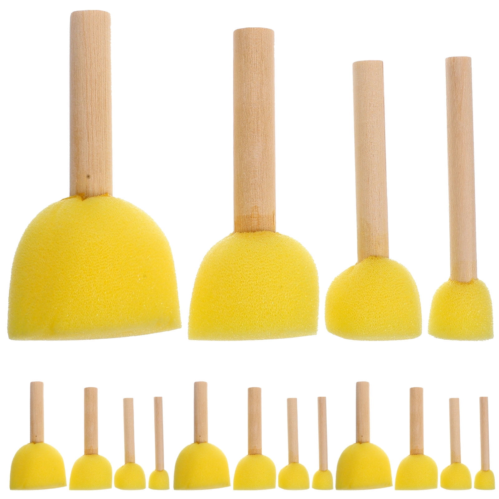 24 Pcs Sponge Paint Brush Art Sponges Childrens Gifts Kids' Drawing ...