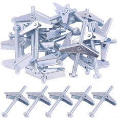 24 Pcs Spring Toggle Bolt, Zinc Plated Steel Spring-Wing Toggle Bolt ...