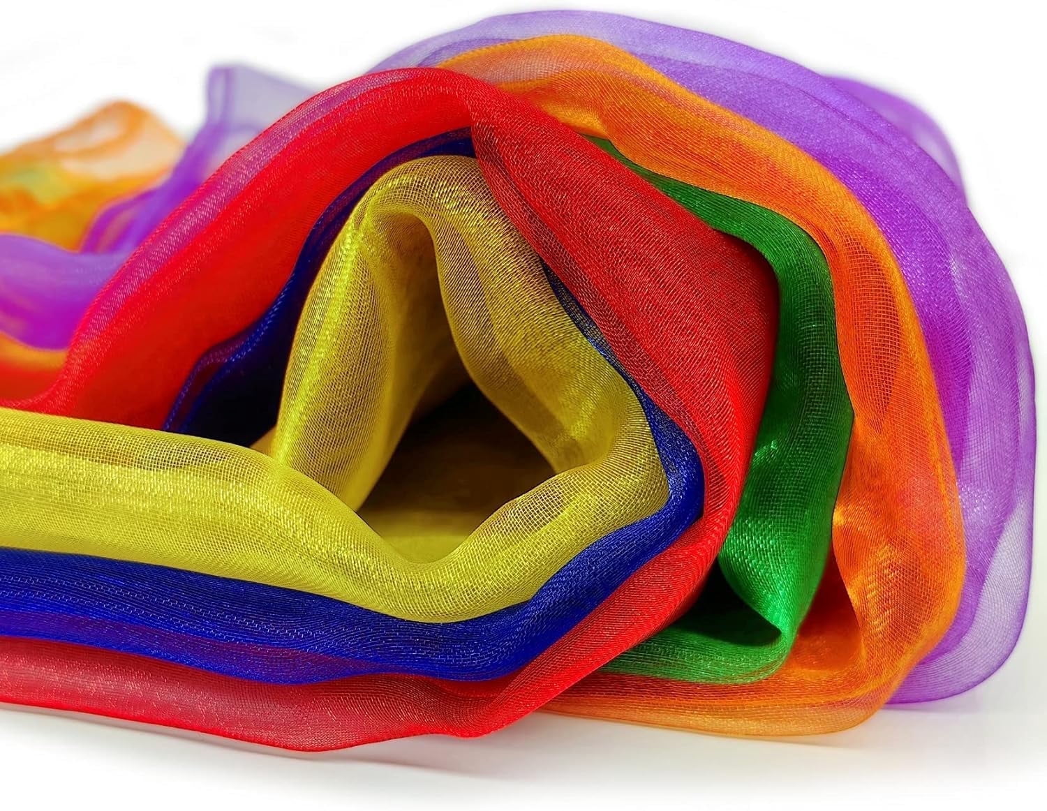 24 Pcs Square Dance Scarves, Gixusil Juggling Scarf PropsTrick Silk ...