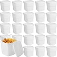 24 Pcs Square Food Storage Containers with Lid & Handle, 2L / 68 oz ...