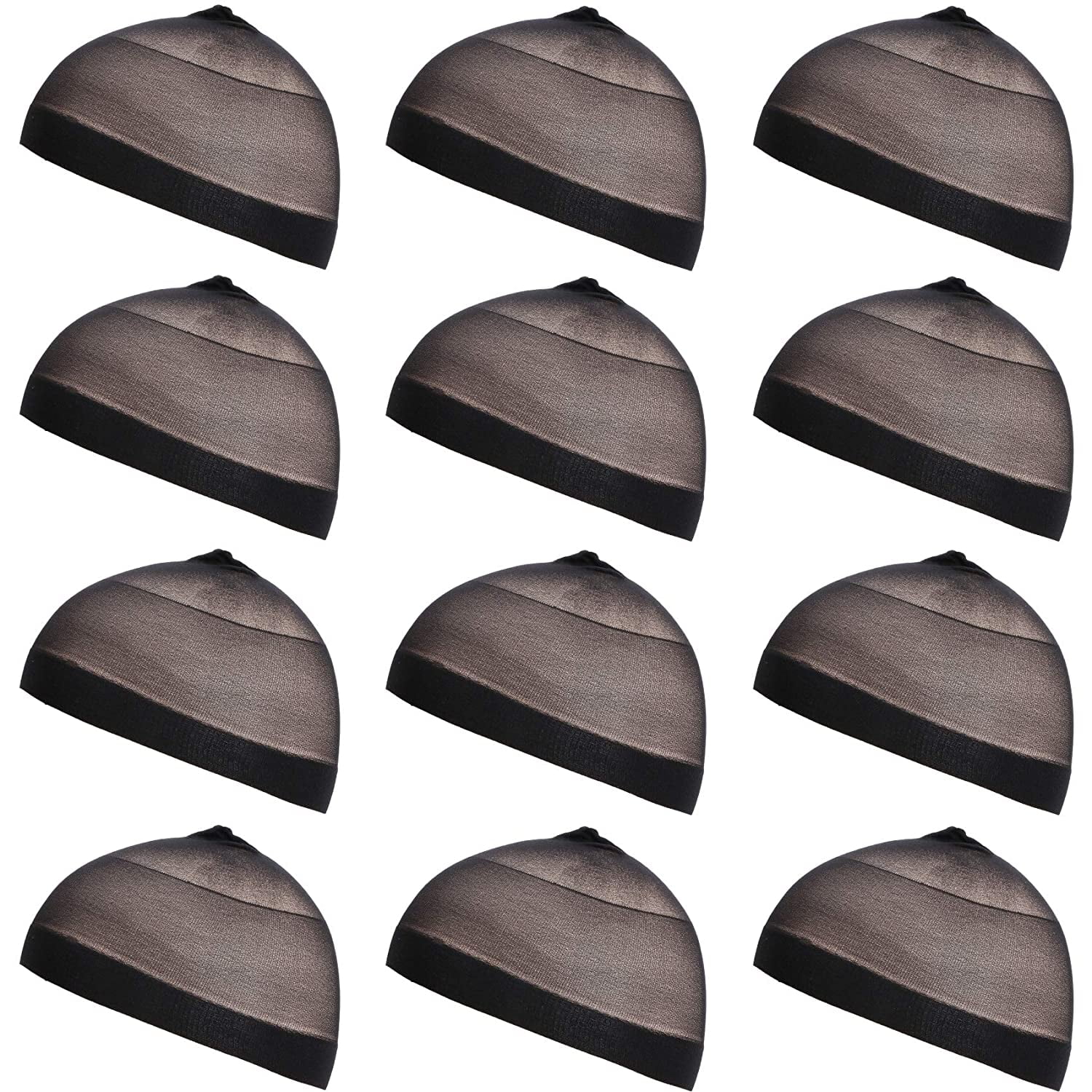 24 Pcs Stocking Wig Caps Stretchy Elastic Nylon Close End Wigs Cap for ...