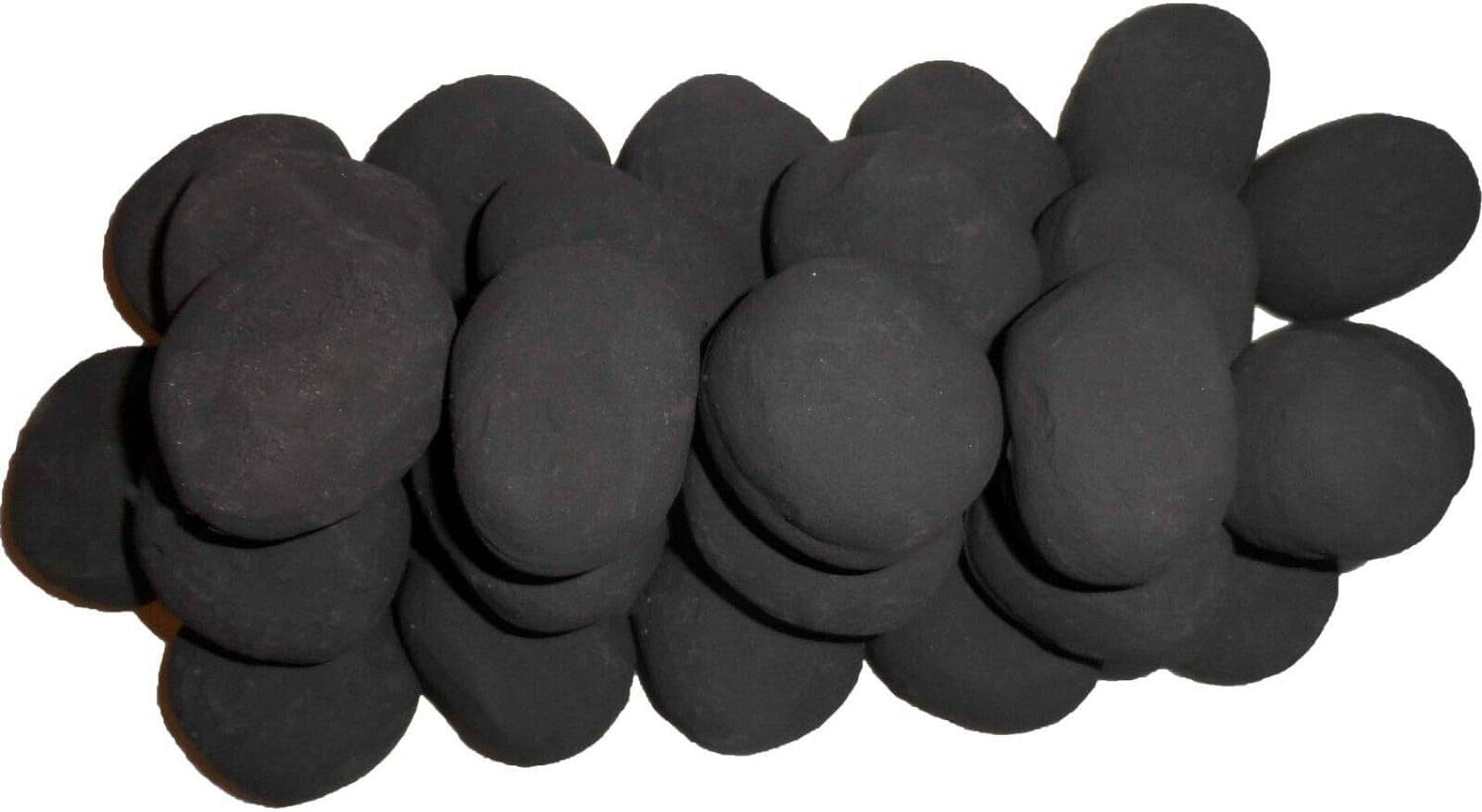 24 Pcs Stone-Like Ceramic Fibre Pebbles for Gas fireplaces, Stove, Gas ...