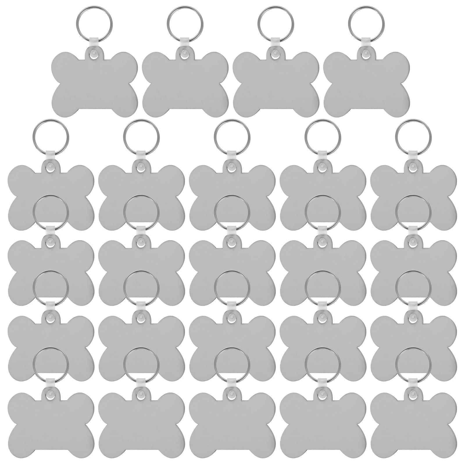 24 Pcs Sublimation Blanks Wholesale Heat Transfer Key Chain Keychain ...