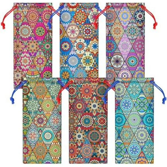 24 Pcs Sunglass Pouch Drawstring Microfiber Pouch Multicolor Soft ...