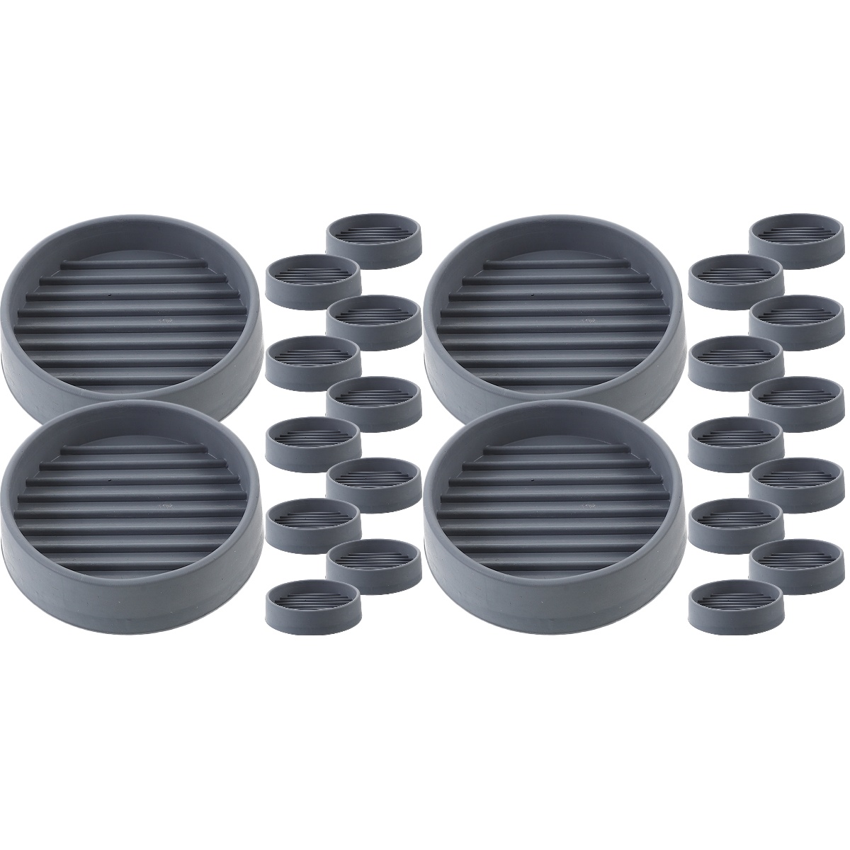 24 Pcs Table Wheel Caster Cups Furniture Floor Protector Rubber Chair ...