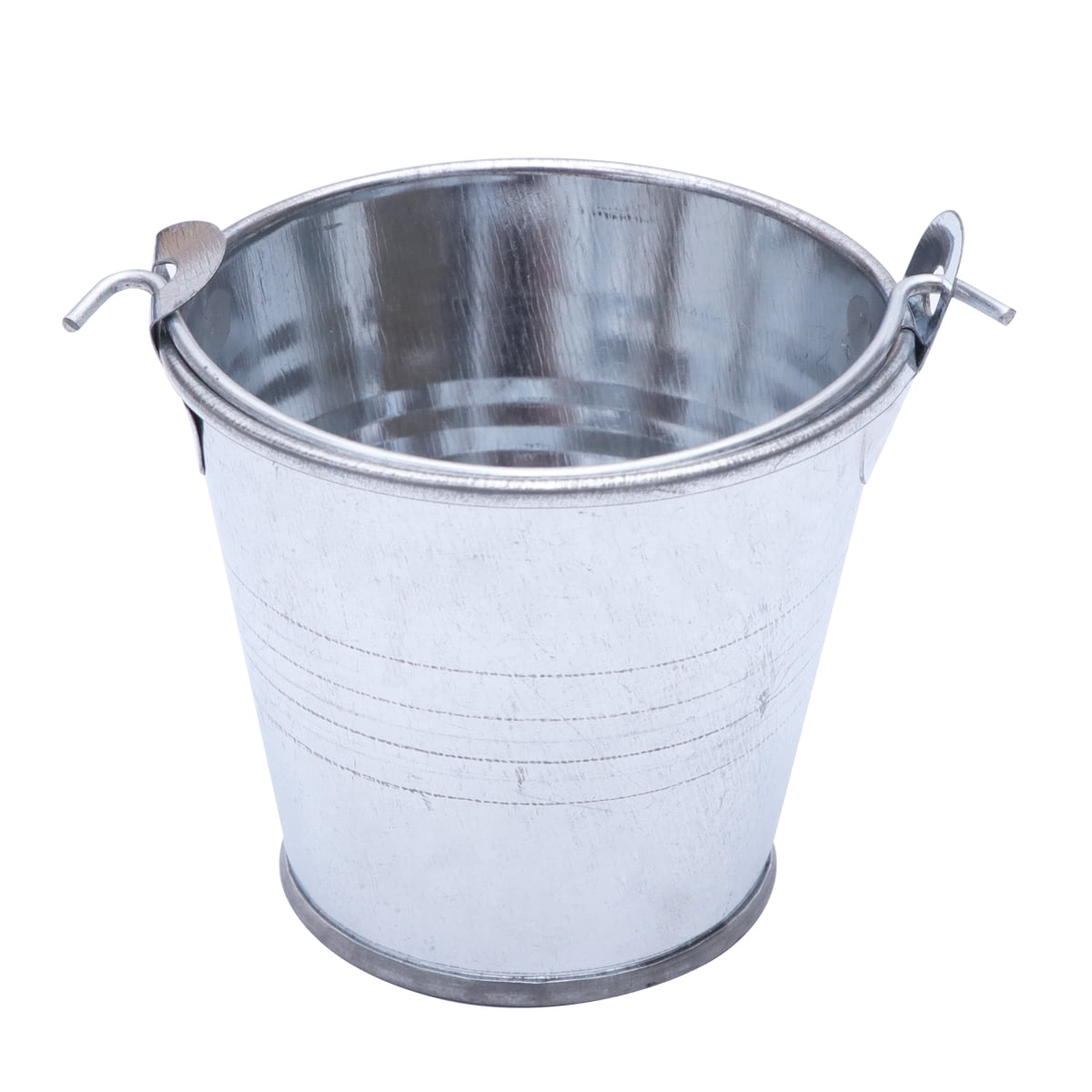 MLINS 24pcs Silver Iron Mini Buckets for Home Decoration Small Plant ...