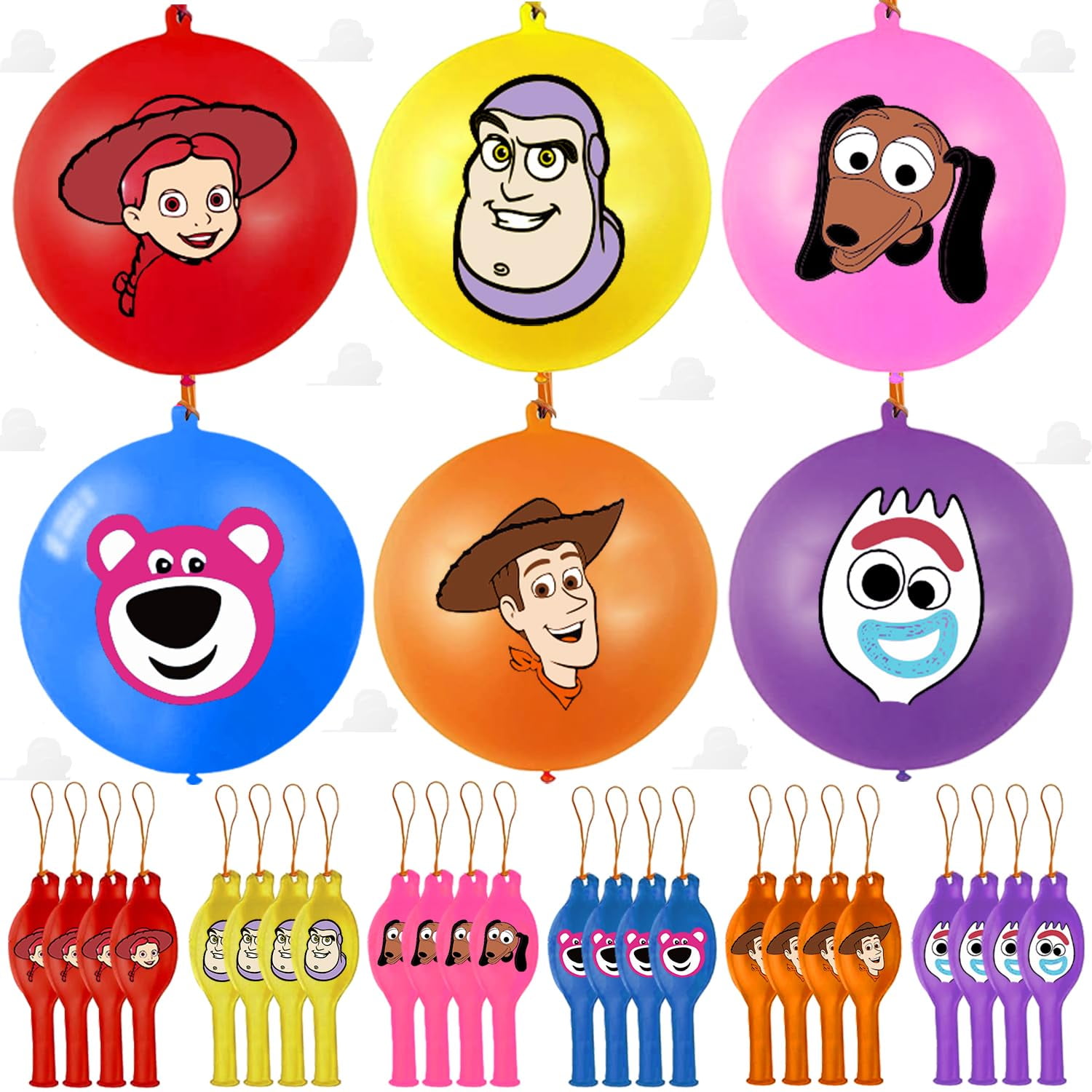 24 Pcs Toy Inspired Story Punch Balloons Toy Inspired Story Party ...