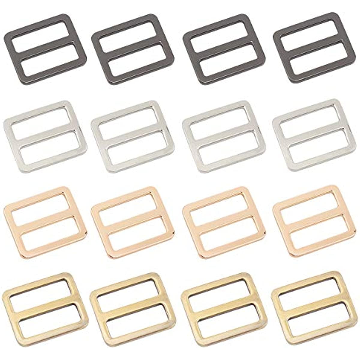 24 Pcs Tri-Glide Slides Buckles Buckle Fasteners Webbing Slider Slide ...