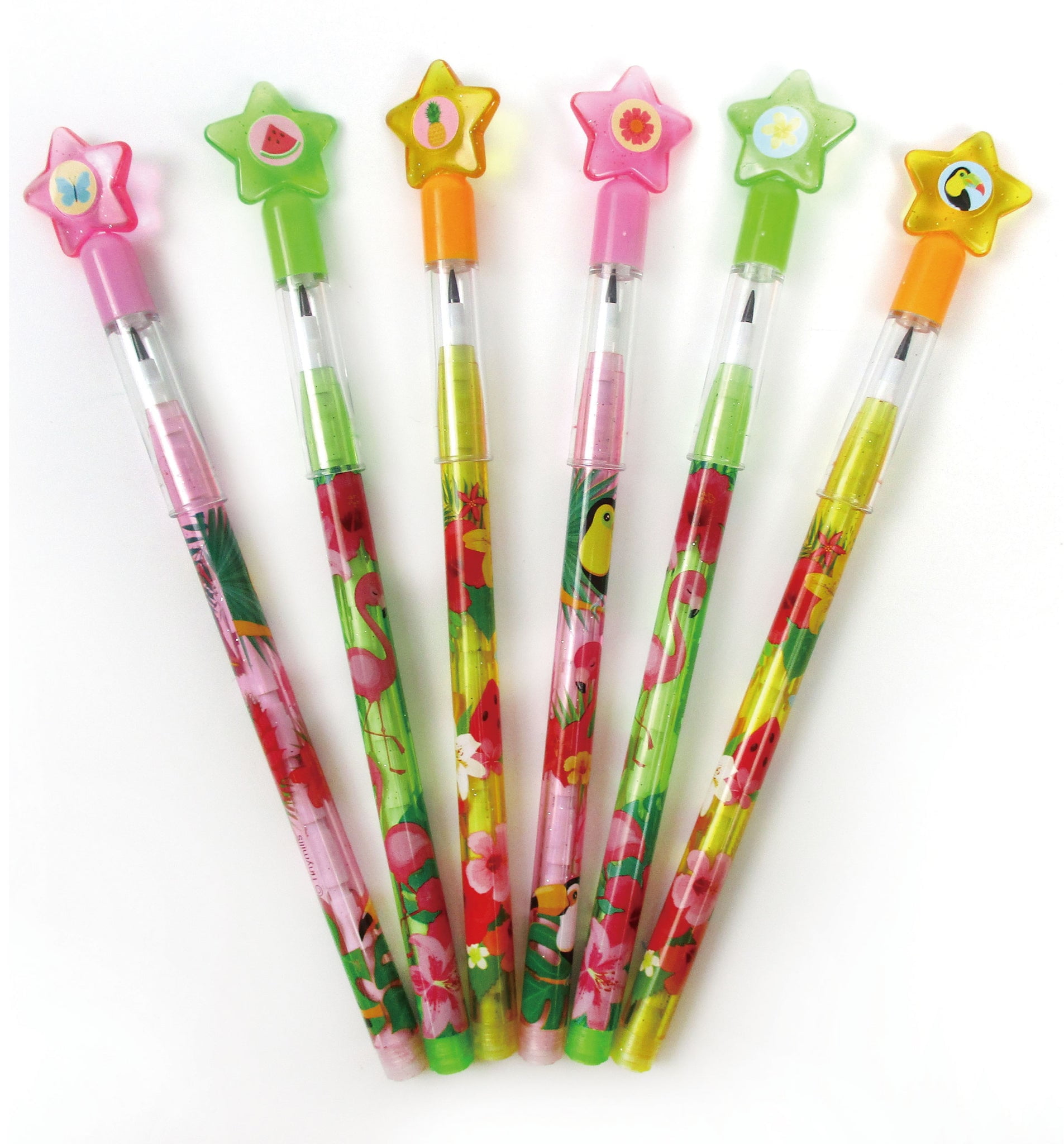 24 Pcs Tropical Multi Point Pencils - Walmart.com