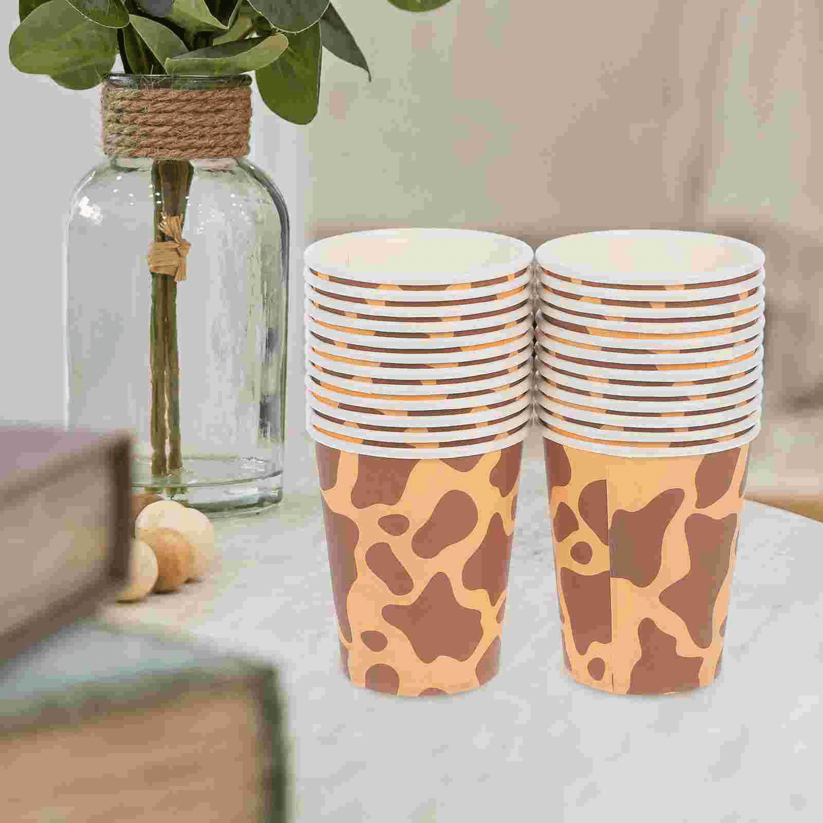24 Pcs Tropical Party Cups Drink Paper Coffee Mugs for Drinking Water ...