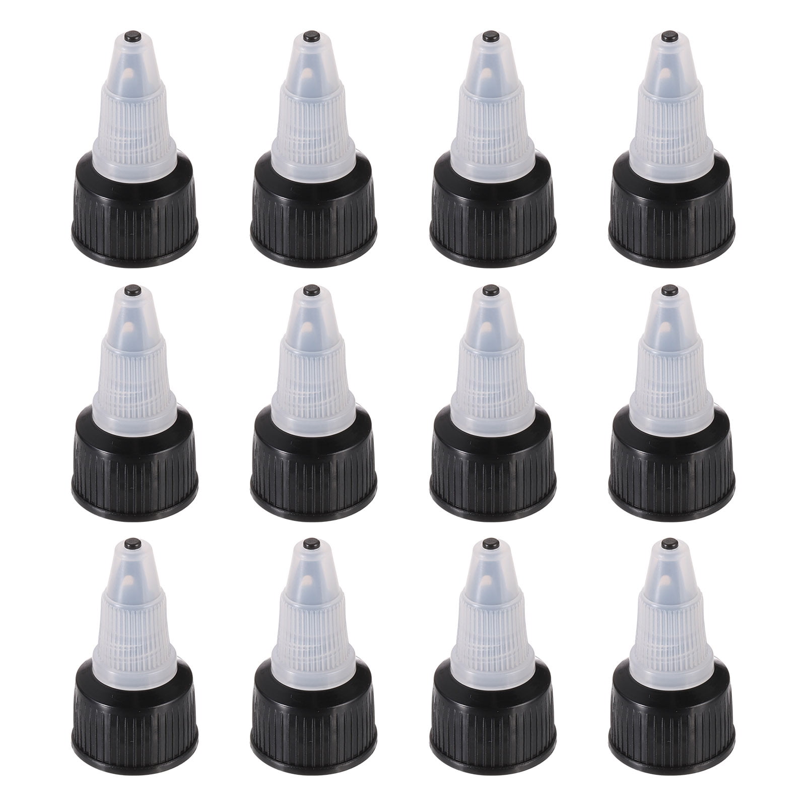 24 Pcs Twist Top Caps, 18/410 Plastic Squeeze Bottle for Glue ...