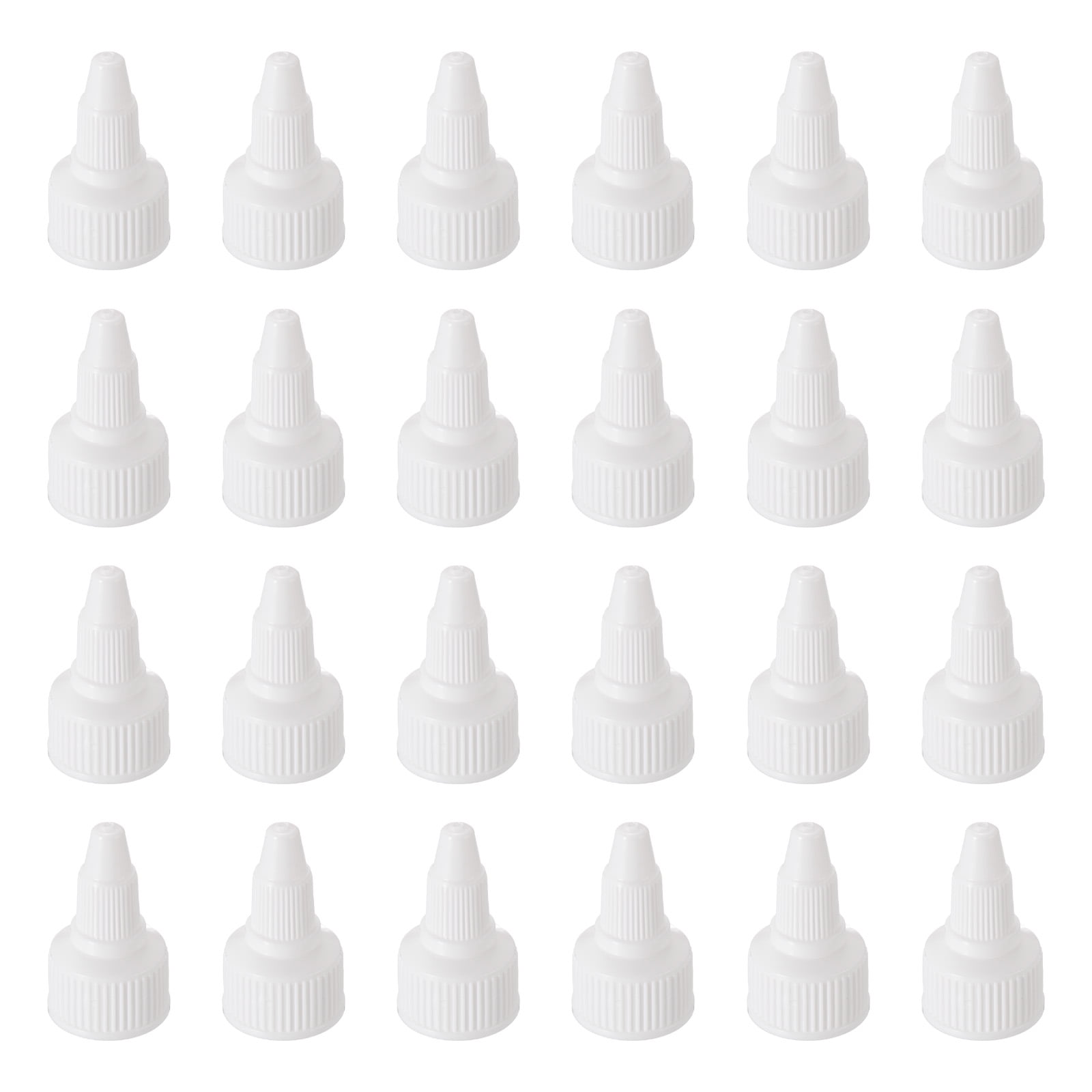 24 Pcs Twist Top Caps, 20/410 Plastic Squeeze Bottle for Glue ...