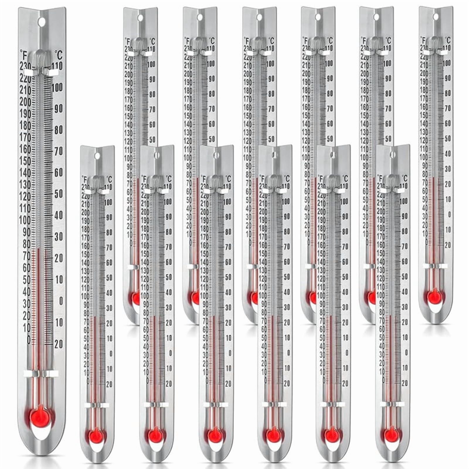 24 Pcs V Shaped, Dual-Scale Science Thermometers, Mercury-Free Lab ...