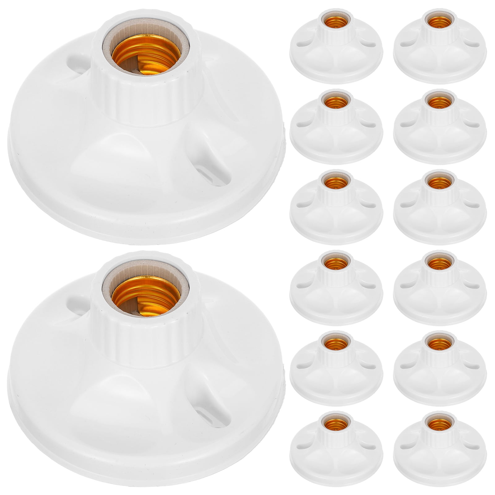 24 Pcs V20 Socket Door Plug Lock Lamp Holder LED Spiral Bulbs Base ...