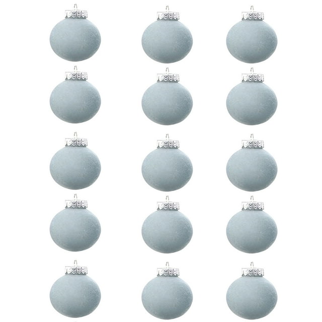 24 Pcs Velvet Christmas Glitter Hanging Ball Set - 3.14inch Christmas ...