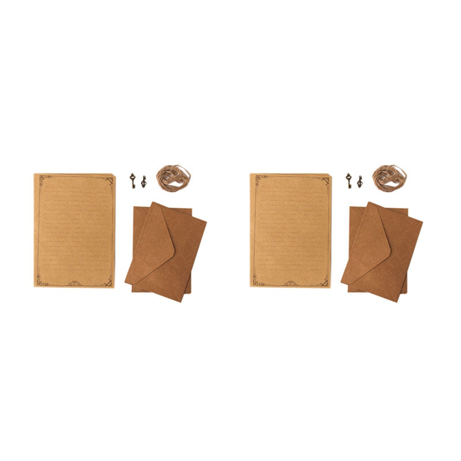 24 Pcs Vintage Kraft Paper Writing Paper European Style Paper for ...