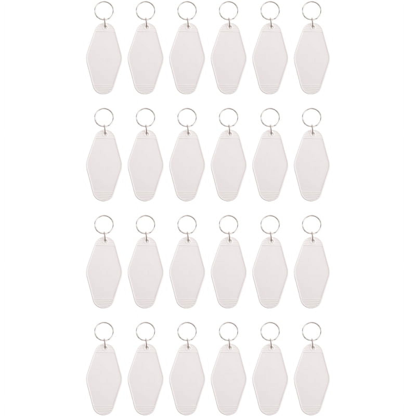 24 Pcs Vintage Motel Keychain DIY Blank Hotel Keychains Heat Transfer ...