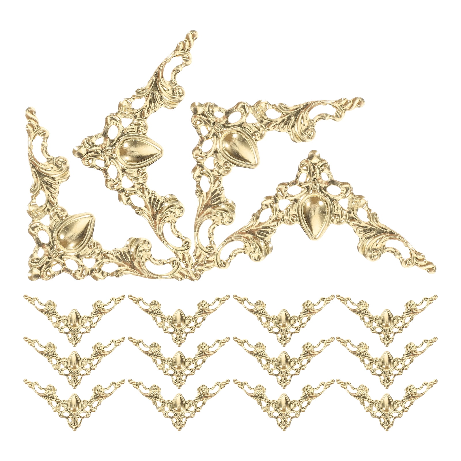 24 Pcs Vintage Stickers Chest Corner Guards Corners for Albums ...