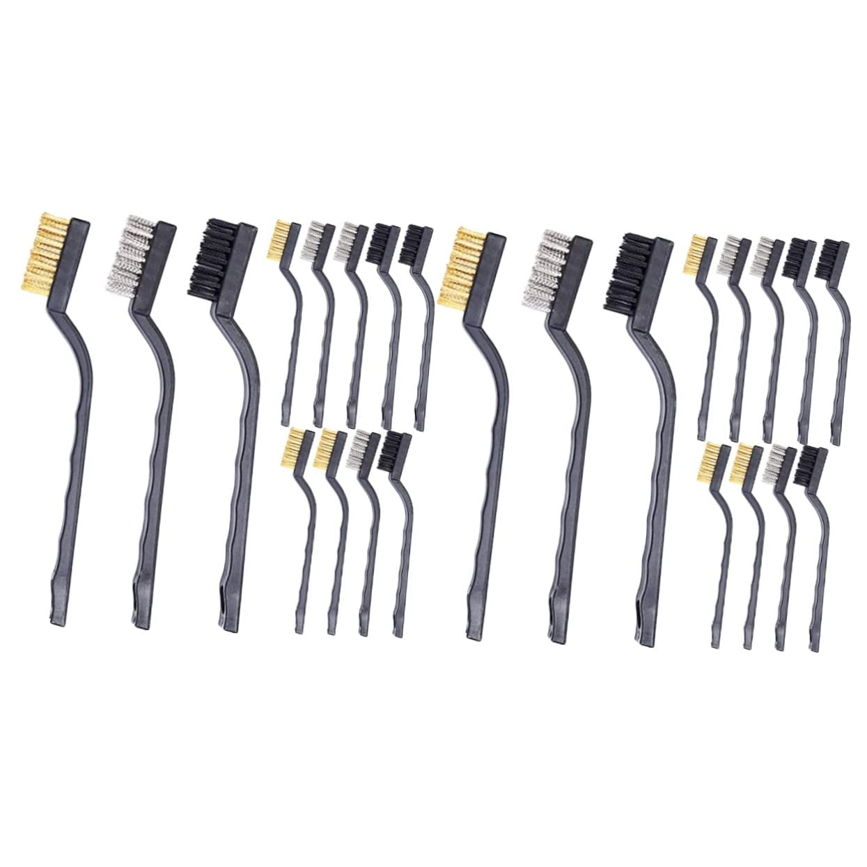 24 Pcs Wire Brush Set Wire for Cleaning Rust Small for Cleaning ...