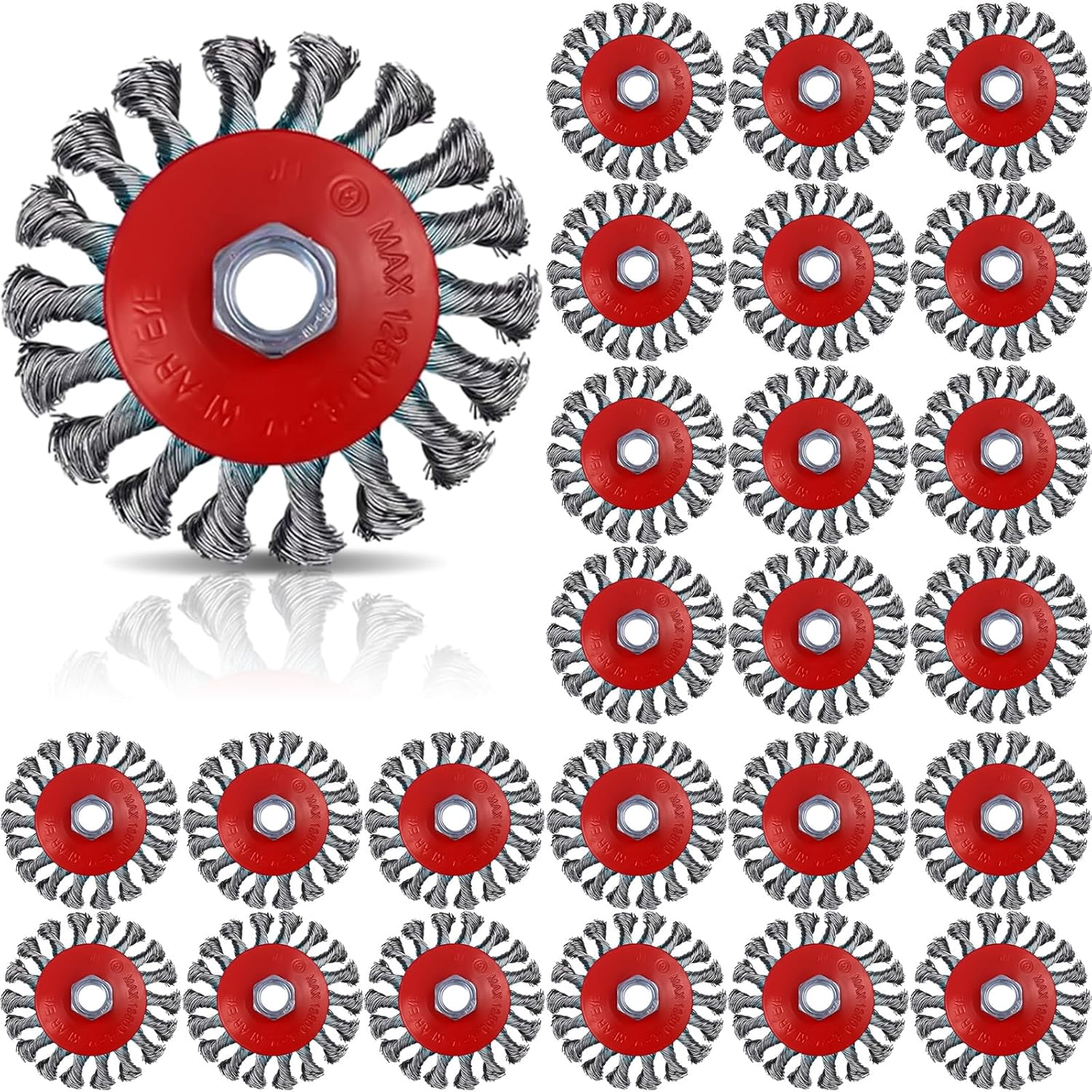 Wire Brush Tioncy 12 Pcs Wire Wheels For 4 1/2 Angle Grinder 4 And 3 ...