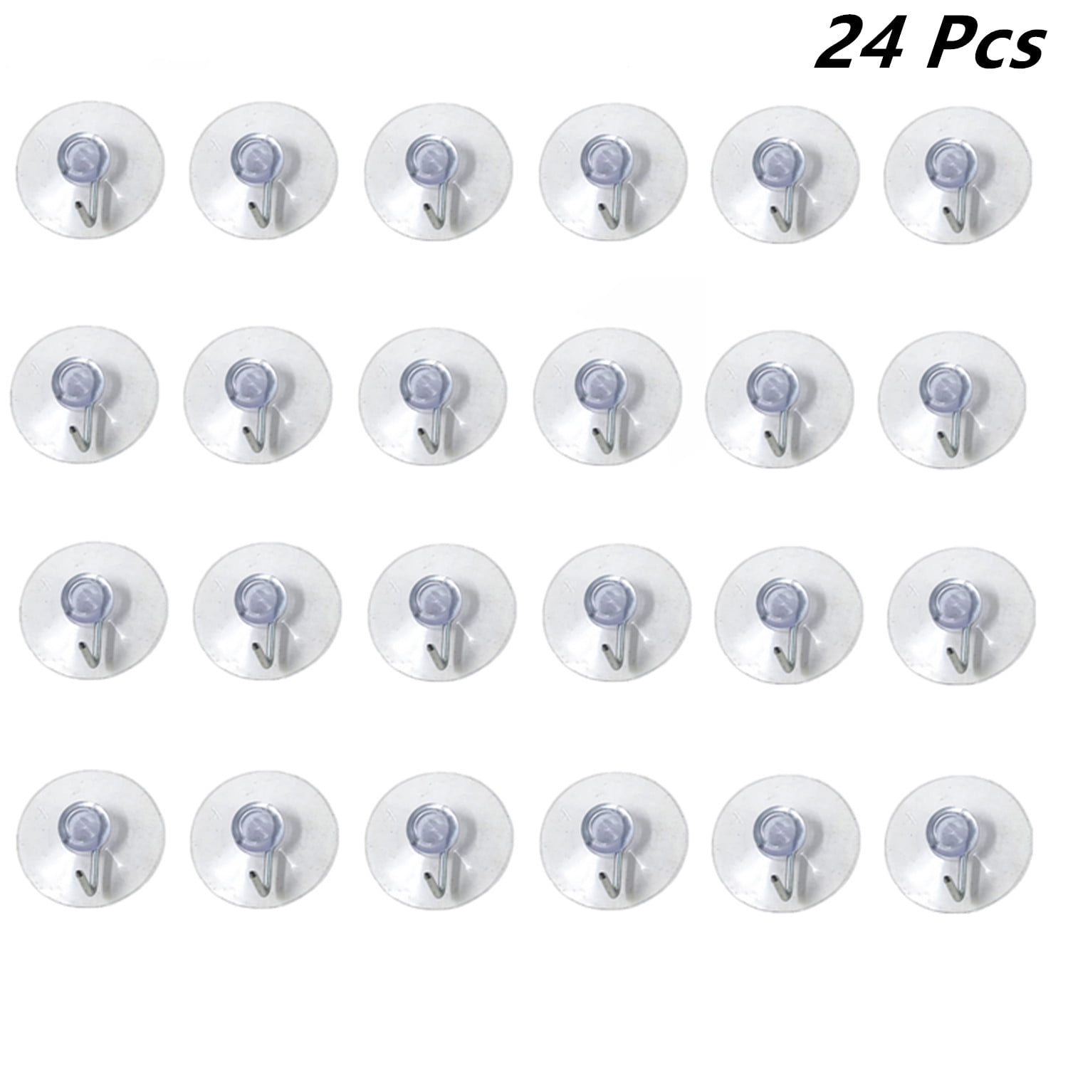 24 Pcs of Multi-function Heavy Duty Suction Cups, 1.5" Hooks, Hangs up ...